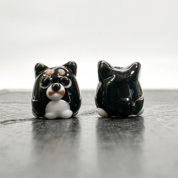Chibi Handmade Glass Beads - Shiba Inu Dog (LB063) – The Bead Gallery ...